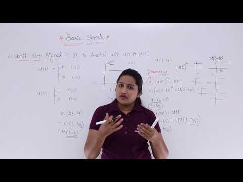 Signals and Systems - Unit Step Signals Video Lecture - Crash Course (English) for Electrical ...