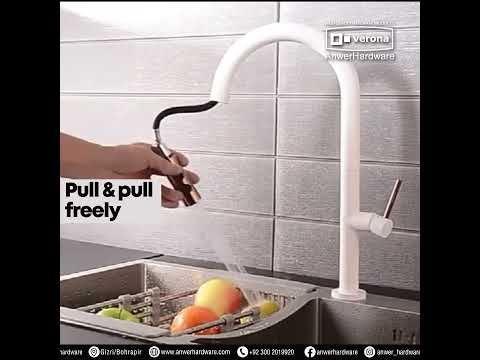 Verona Kitchen Sink Faucet 1035 Black+RoseGold          #faucet #sinkfaucet