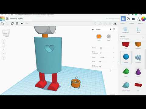 STEAM Lesson: Building a 3D Robot in Tinkercad