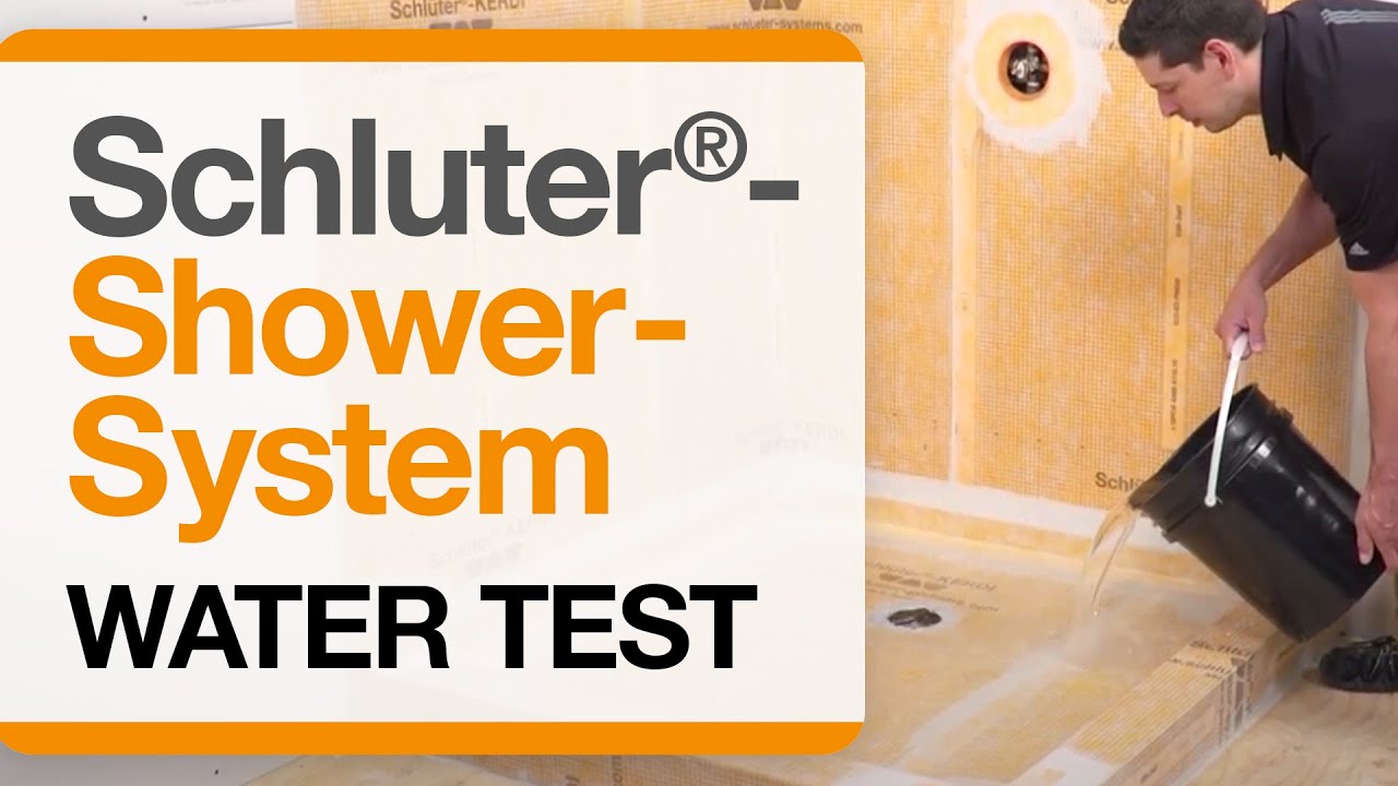 How to perform a Water Test with the Schluter®-Shower System