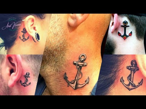 Anchor tattoo for men // Neck tattoo // anchor tattoo design