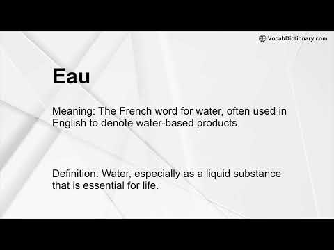 Eau Meaning