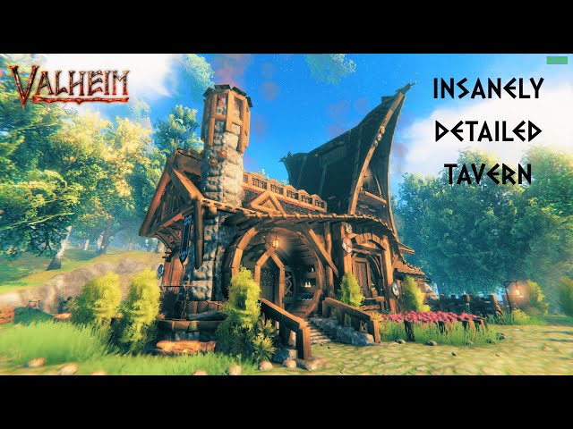 INSANELY Detailed Tavern (with video) Valheim Build