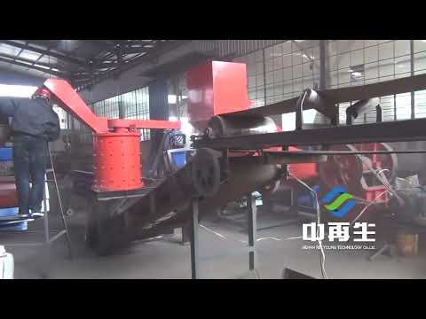 Steel beer bottle caps recycling machine with vertical hammer mill