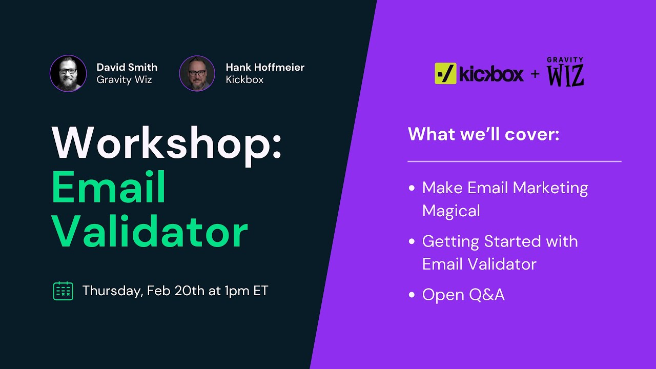 Workshop: Email Validation for Gravity Forms