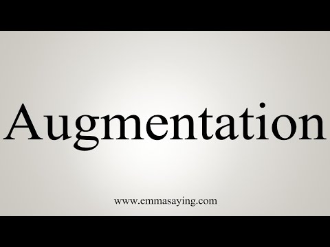 How To Say Augmentation