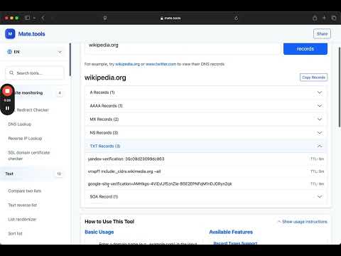DNS Lookup Tool | Check Domain Records Online