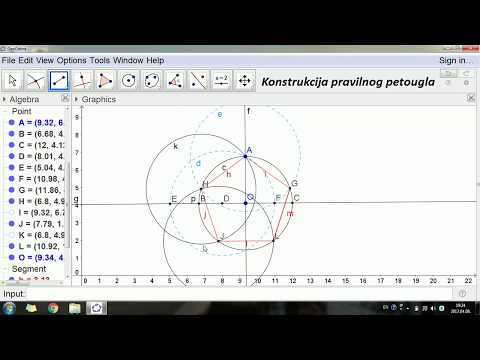 Konstrukcija pravilnog petougla – pentagon