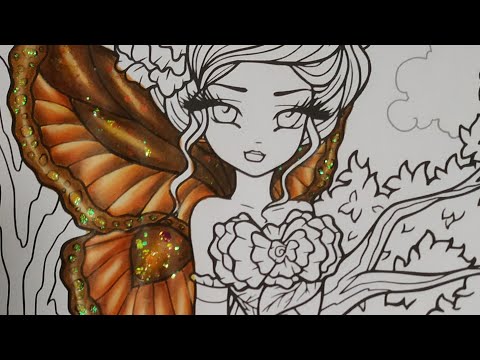 An example of how to color in fairy-wings (tutorial)
