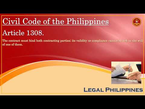 What Does Mutuality Of Contract Mean? | Civil Code Article 1308