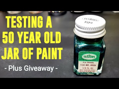 Testing A 50 Year Old Jar Of Paint - 1971 Testors - Plus Giveaway
