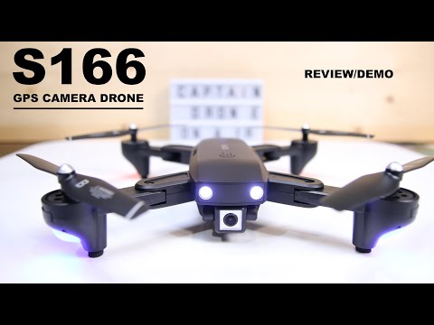 CSJ S166 GPS Foldable Camera Drone - Under $80 - Good for Beginners