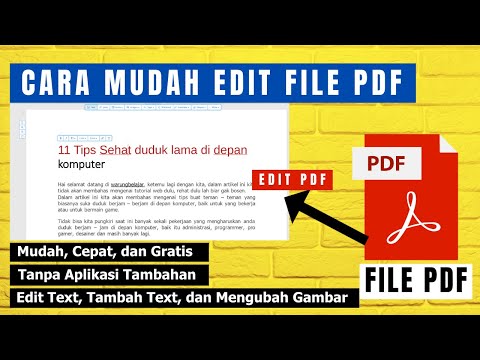 CARA MENGEDIT FILE PDF DI LAPTOP / PC -  TANPA APLIKASI TAMBAHAN