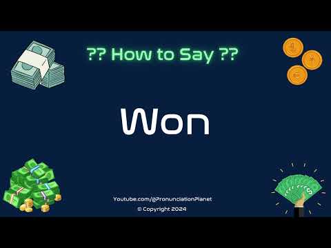 How to Pronounce 💰 Won? (CORRECTLY) | How to Say Won? | How to Pronounce Currencies & Money