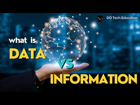 What is Data & Information | Difference Between Data & Information | Information Technology