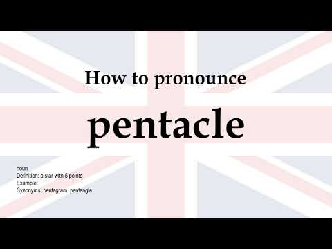 How to pronounce 'pentacle' + meaning