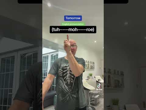 How To Pronounce TOMORROW in British English Language | #shorts | English Lessons
