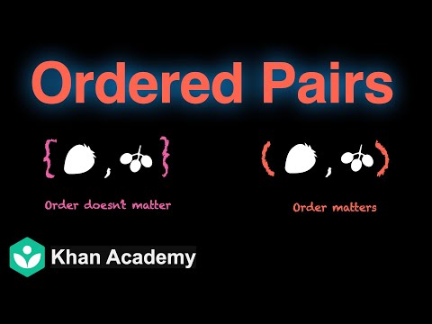 What are Ordered pairs? | Relations and Functions | Grade 11 | Math | Khan Academy