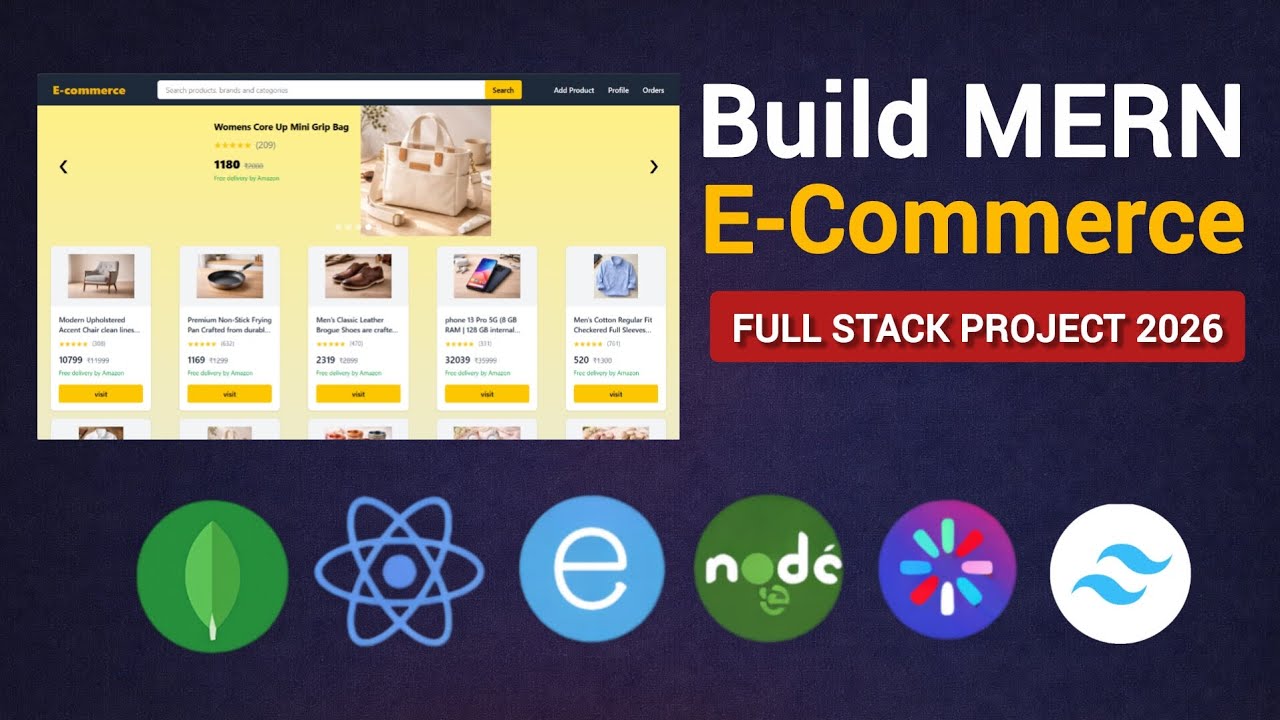MERN Stack E-commerce application  | MERN Stack project for Resume 