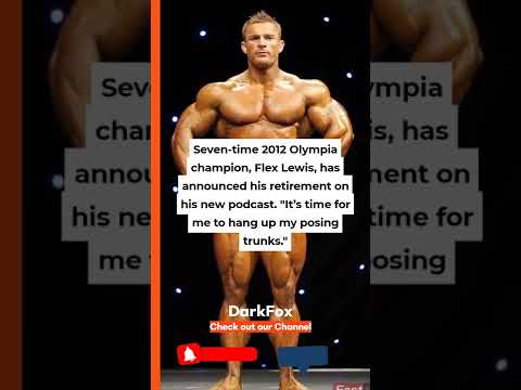 Flex Lewis hangs up his posing trunks