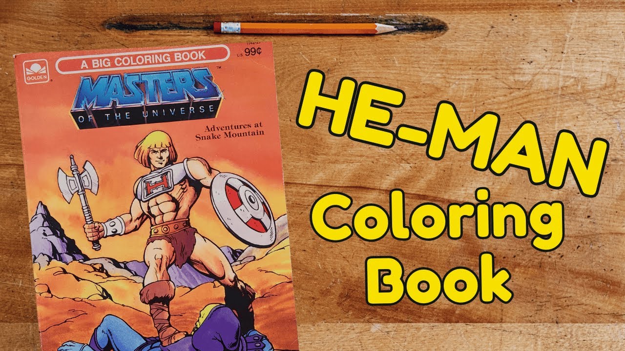 Let's Explore A He-Man Coloring Book | Vintage 1985 Masters Of The Universe Flip Through