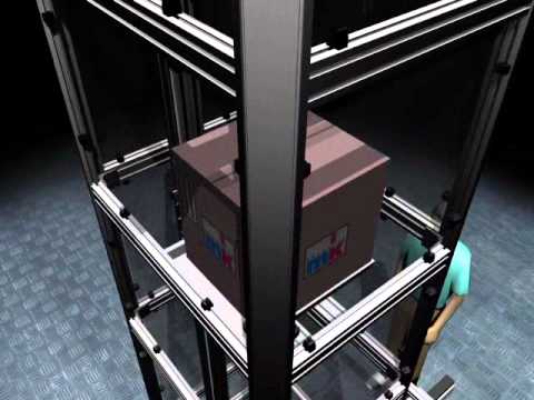 3D CAD Animation of mk Lift System