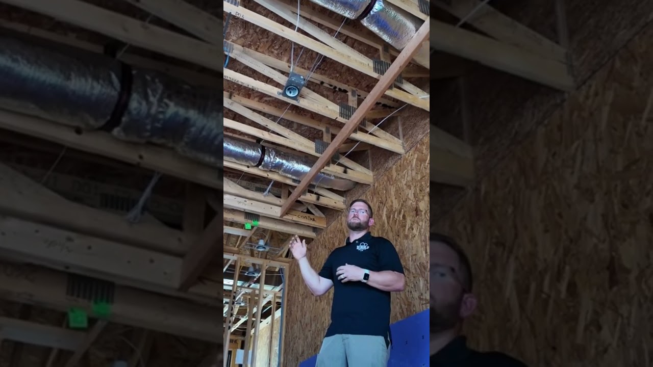 Coffered ceiling detail + Truss layout #construction #newconstruction #modernhome #luxuryhomes