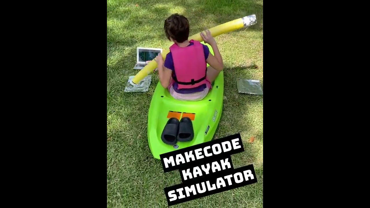 Kayak Simulator with MakeCode Arcade and Makey Makey