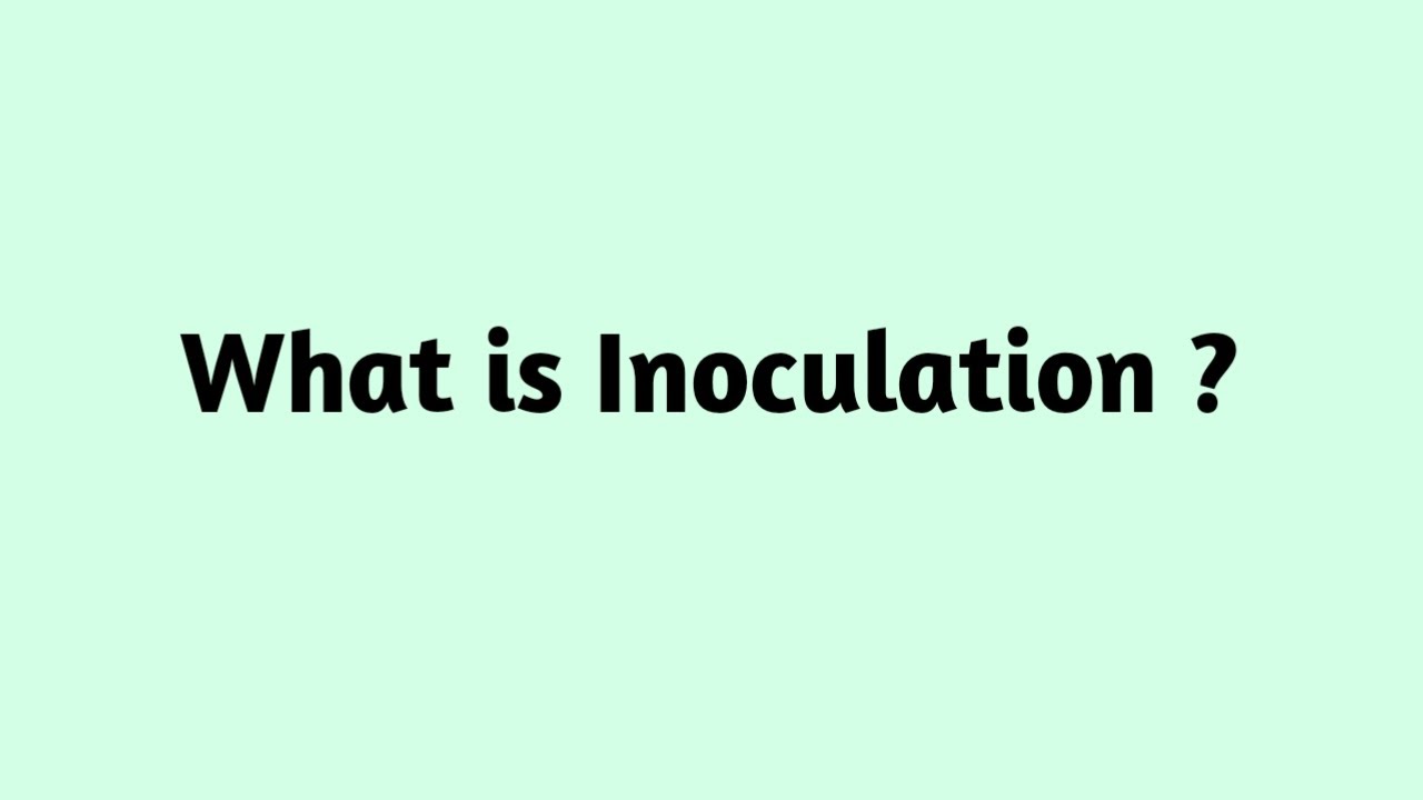What is Inoculation ?