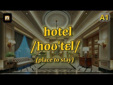 [n] Hotel meaning (place to stay) with 5 examples