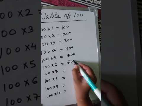Table of 100|multiplication table of 100|100 times table @mathsscam