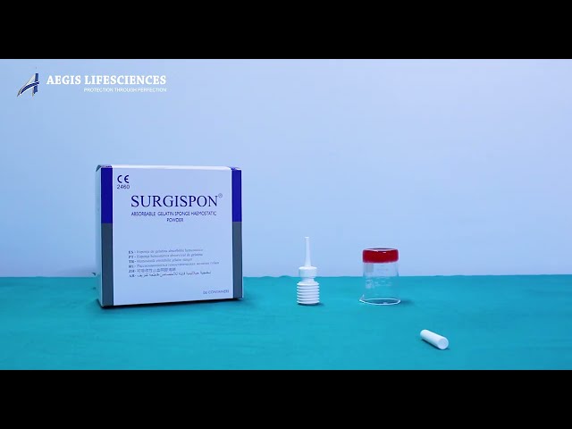 ENT Absorbable Gelatin Sponge - Absorbable Hemostatic powder ...