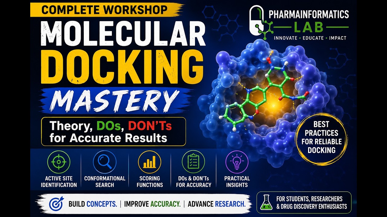 Molecular Docking Explained Simply | Complete Beginner to Advanced Guide