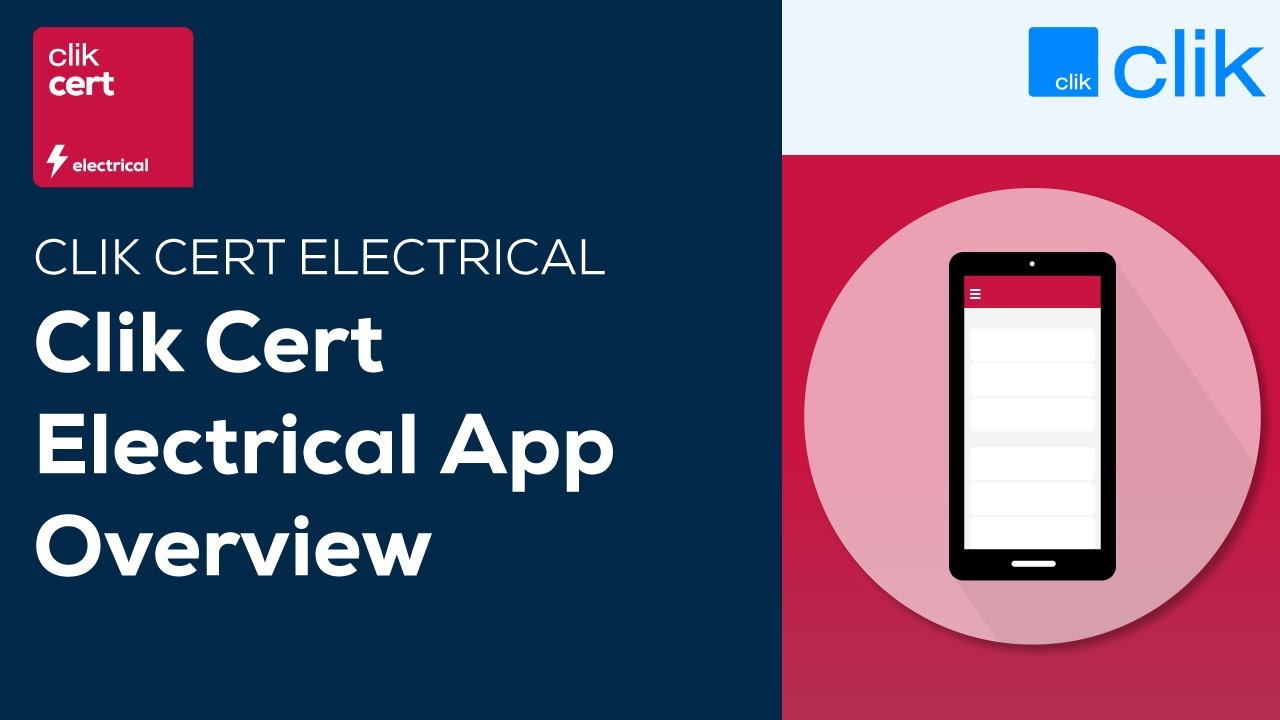 App Overview | Clik Cert Electrical