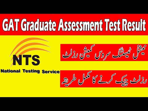 Graduate Assessment Test Result 2022 NTS Result