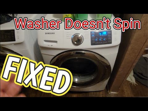 Samsung washer won't spin easy 20 dollar fix.