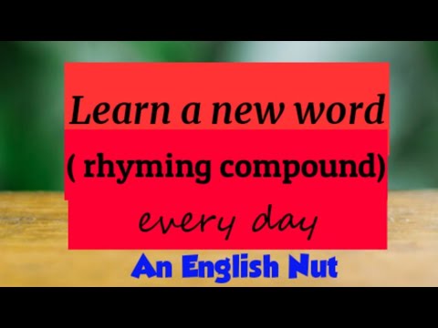 An interesting rhyming compound word #shorts #AnEnglishNut