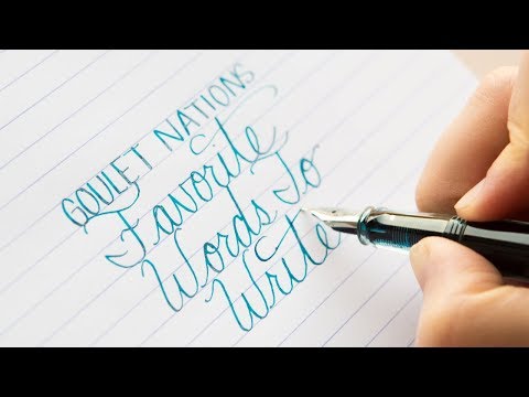 Goulet Nation's Favorite Words to Write