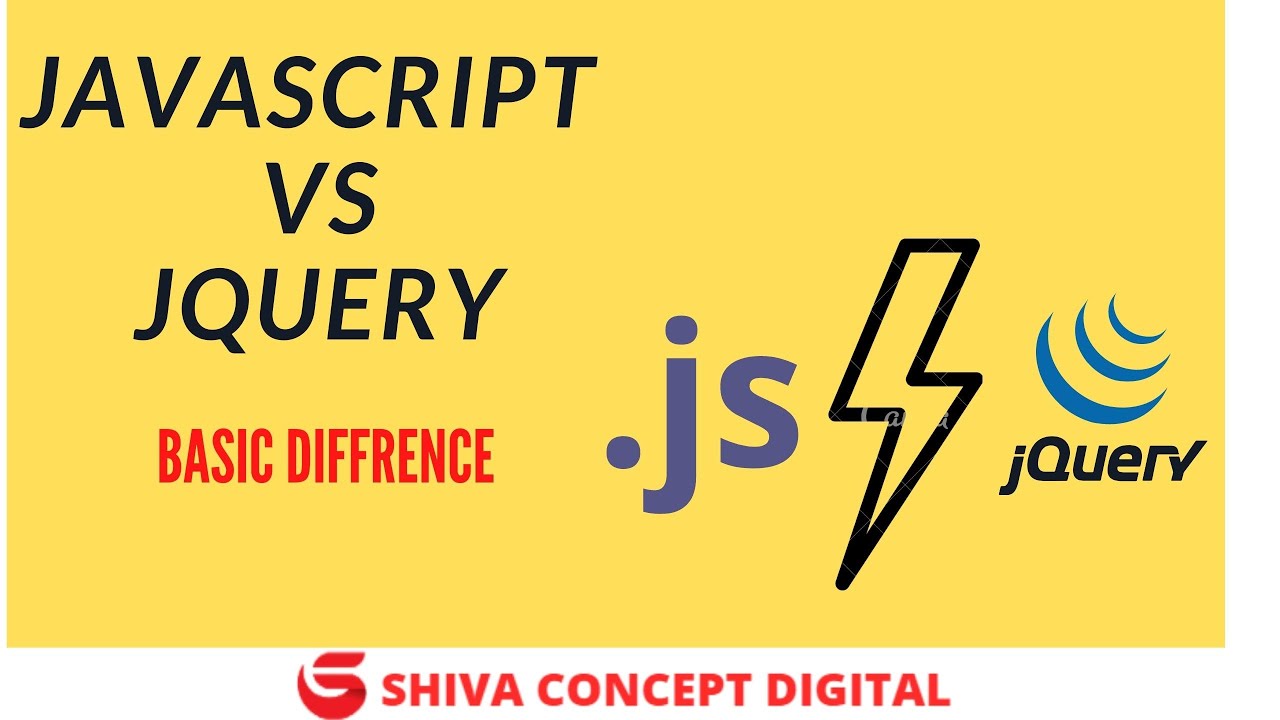 Difference between JAVASCRIPT and Jquery, JavaScript tutorial in Hindi, JQuery vs JavaScript
