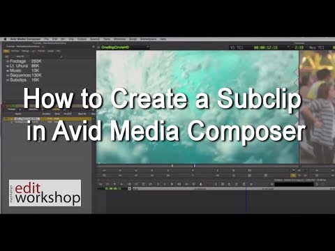 How to Create a Subclip in Avid Media Composer