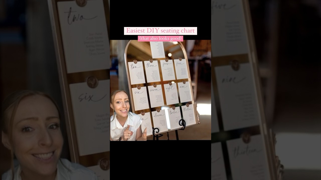 Easiest DIY seating chart