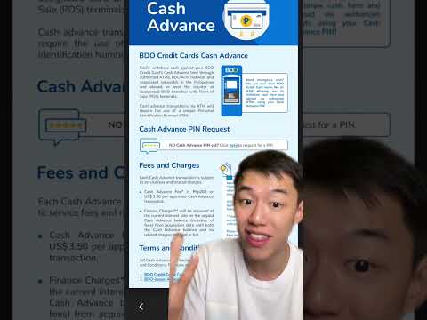 CASH ADVANCE - Why you should avoid CASH ADVANCES and the charges you will incur when you do this! #