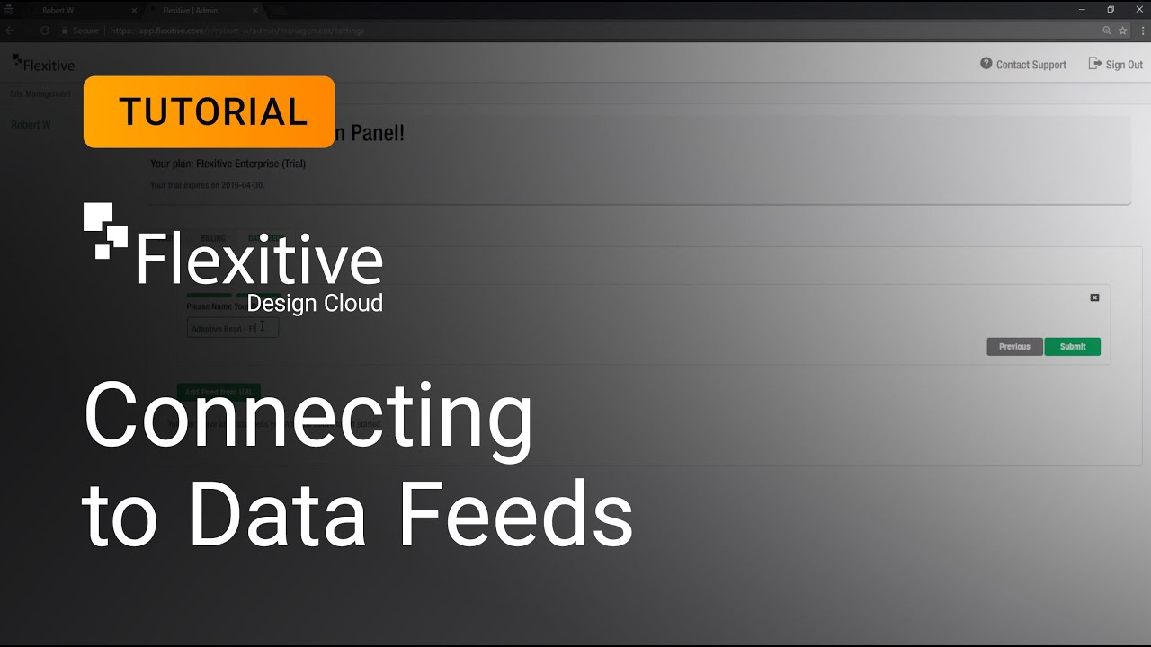 Connecting Elements to Data Feeds - Flexitive Tutorial
