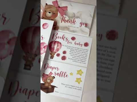 Bear Baby Shower Invitations Template