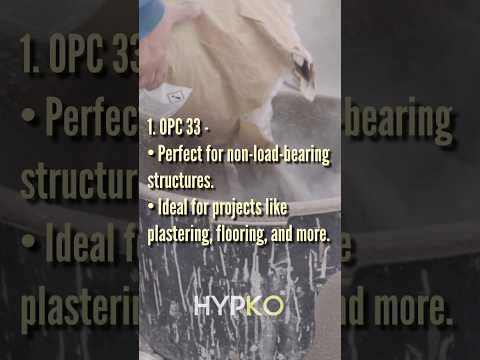 OPC Cement || Grade of Cement #hypko #construction #buildingmaterials