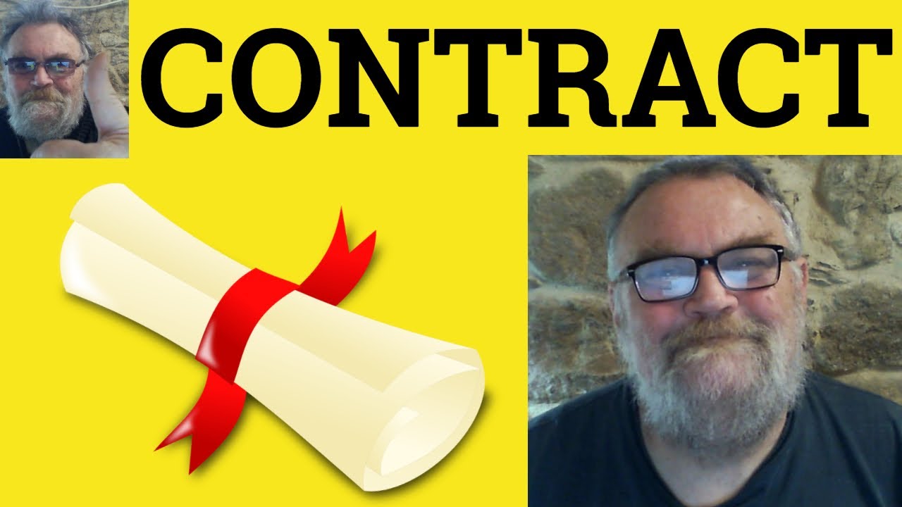 😎 Contract Meaning - Contract Defined - Contract Examples - Contract Definition CONtract or ConTRAct