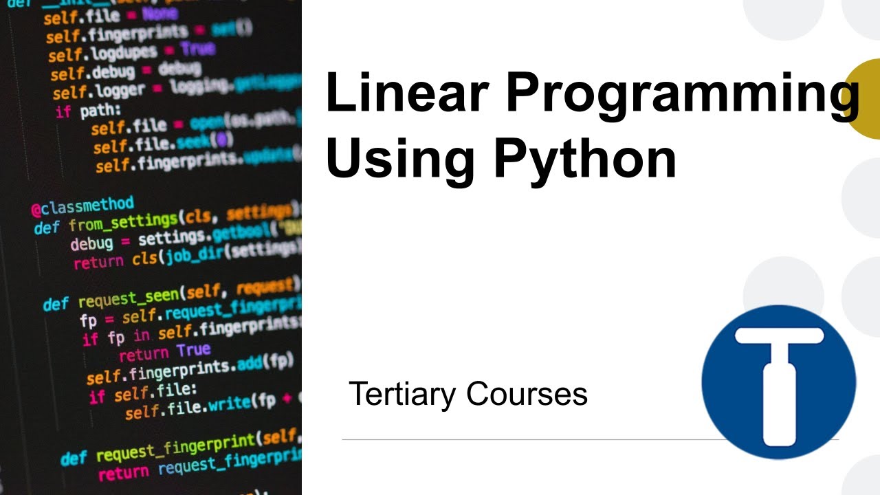 Linear Programming Using Python