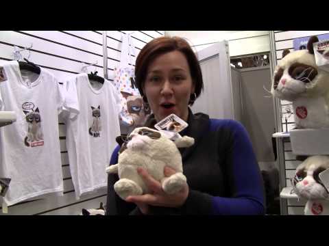 Grumpy Cat Merchandise at NY Toy Fair 2014