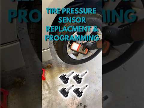 Tire Pressure Sensor Replacement and Programming #tpms #tirelight #tiresensor #faultytiresensor