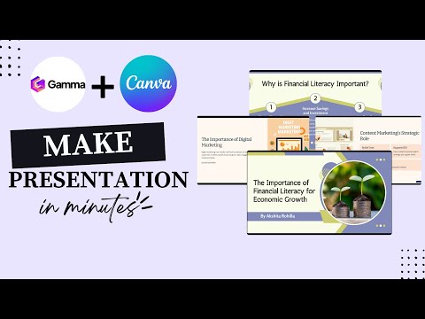 Create Stunning Presentations with Canva & Gamma AI | Easy Tutorial for 2025 #ppt #gammaai #canva